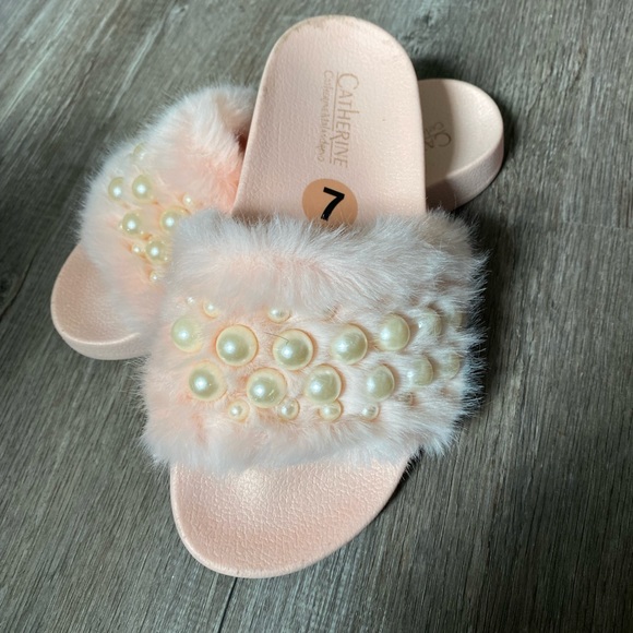 Shoes | Slides With Pearls Never Really Worn | Poshmark